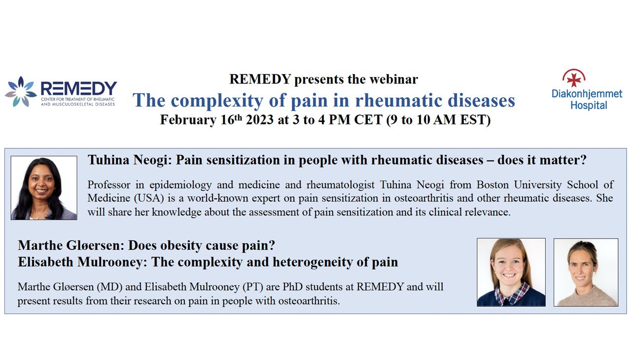 The complexity of pain in rheumatic diseases