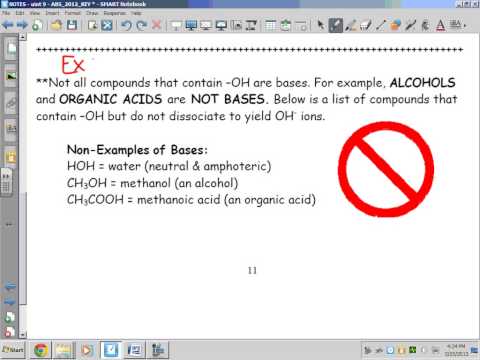 Acids, Bases, & Salts: Arrhenius Bases