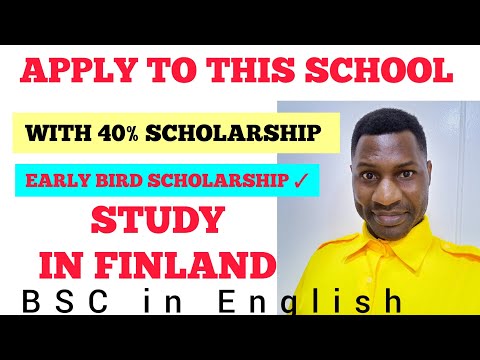 APPLY TO THIS SCHOOL WITH 40% SCHOLARSHIP IN FINLAND|BSC ENGLISH