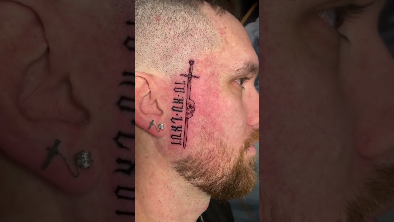 Face Tattoo for my Client!