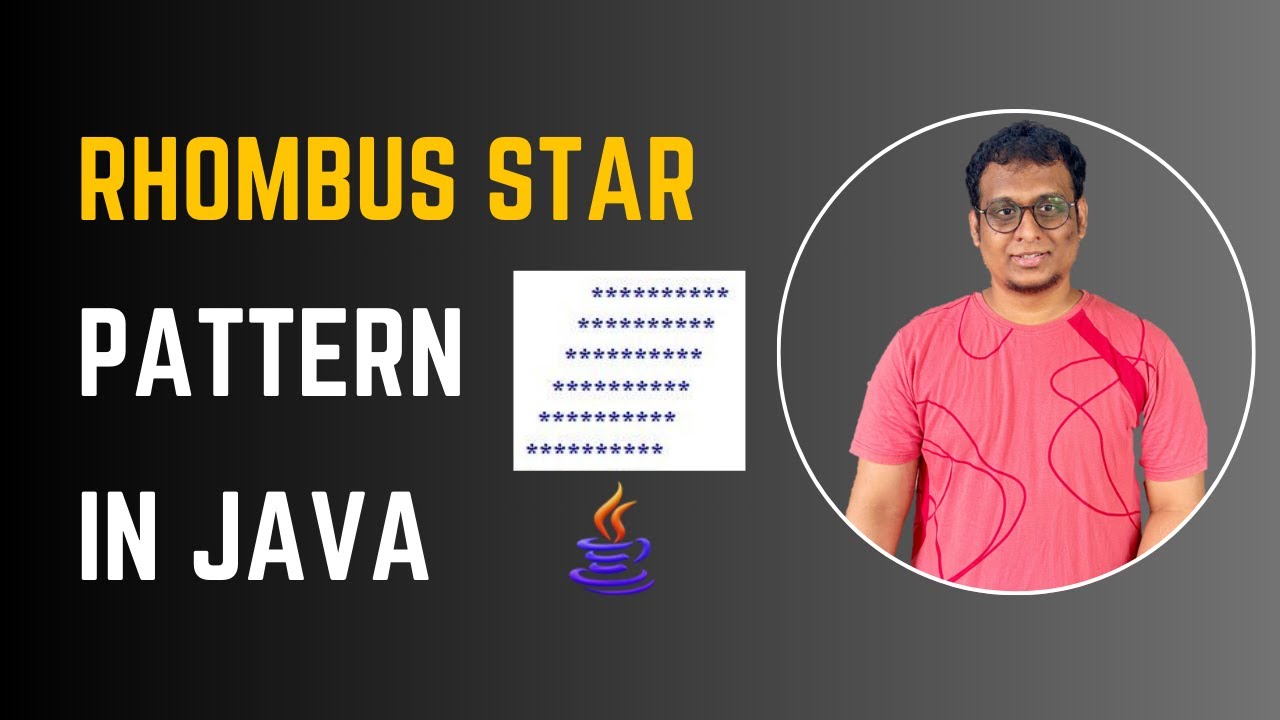 Java Program to Print Rhombus Star Pattern | Pattern Program in Java | Coding Pills
