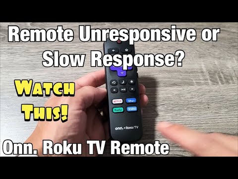 Remote Not Working, Unresponsive, Slow, Delayed, Laggy Response FIXED (Onn. Roku TV)