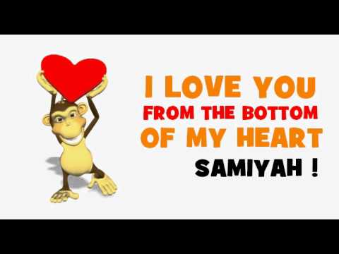 VALENTINE'S DAY = I LOVE YOU SAMIYAH