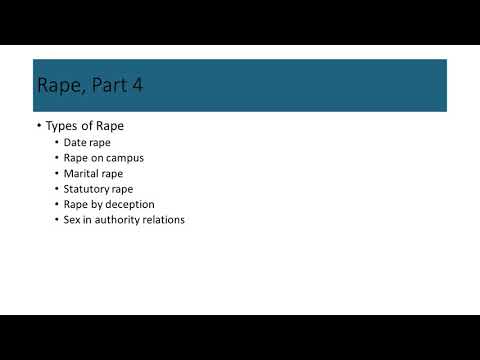 Criminologists' View on the Causes of the Crime Rape