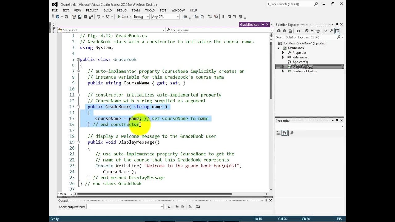 lesson04 05 Initializing Objects with Constructors