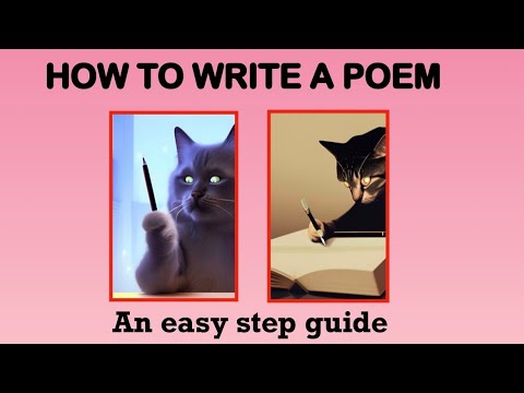 HOW TO WRITE A POEM An easy step guide to writing a simple poem #poetry #challenge#cat #inspiration
