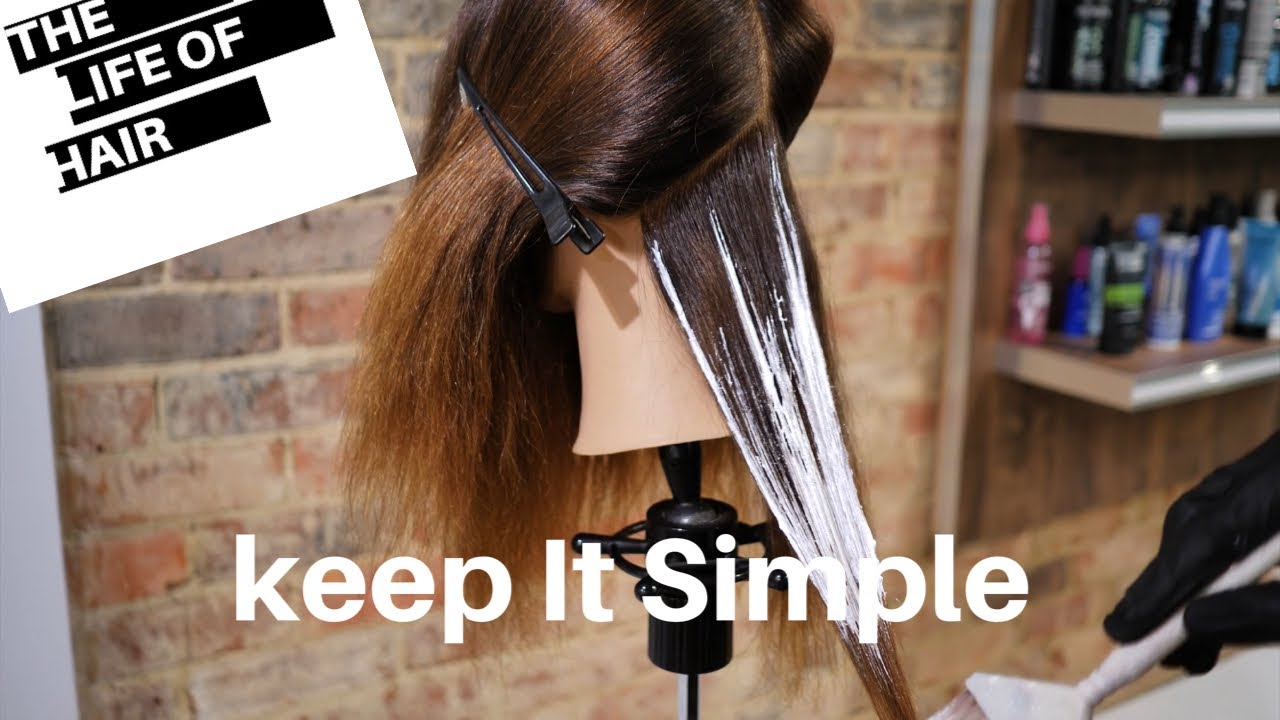 Easy Quick Freehand Balayage With Freehand Money Piece