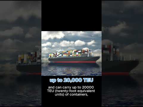 The Size and Capacity of Container Ships #marine #shipping #ships