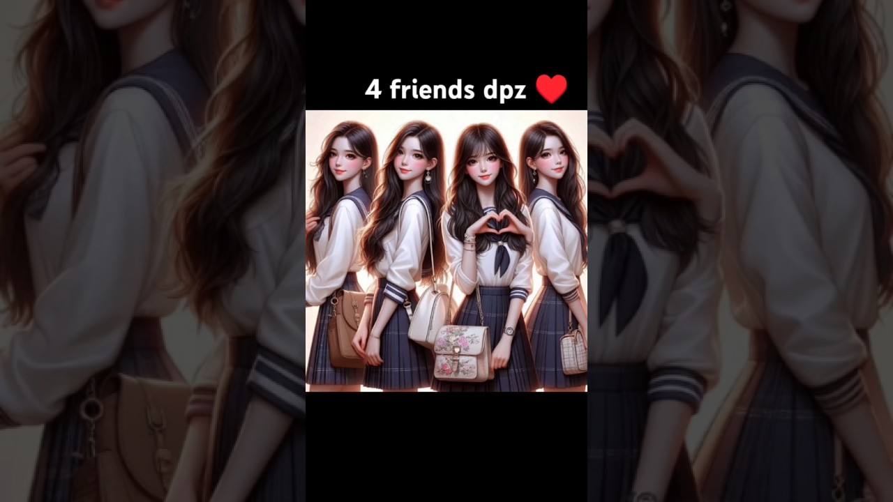 4 Best friends# dpz ♥️ cartoons pictures #