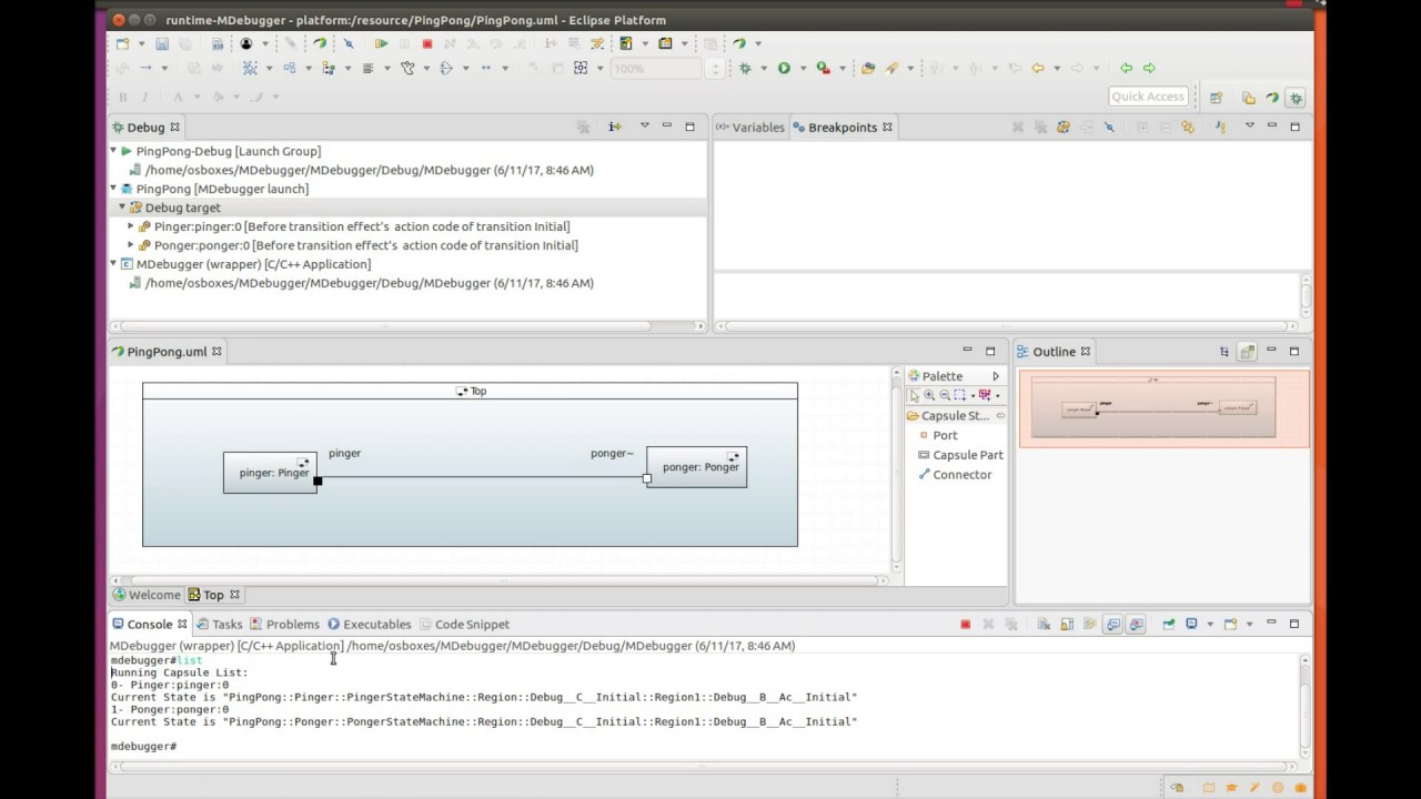 MDebugger Eclipse integration