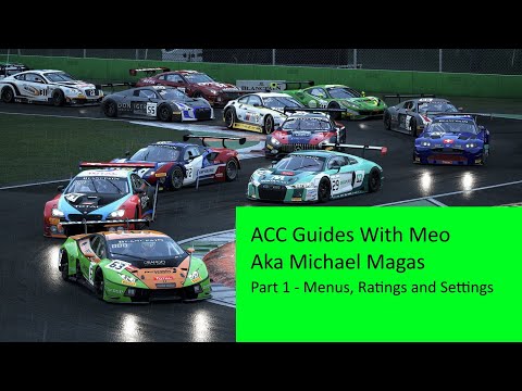 Assetto Corsa Competizione Guide Part 1: Ratings, Settings and Menus