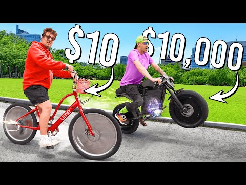 $10 vs $10,000 Electric Bikes!