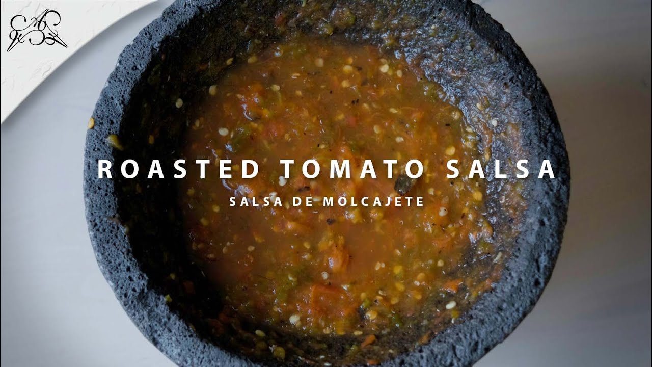Traditional Roasted Tomato Salsa - Salsa de Molcajete