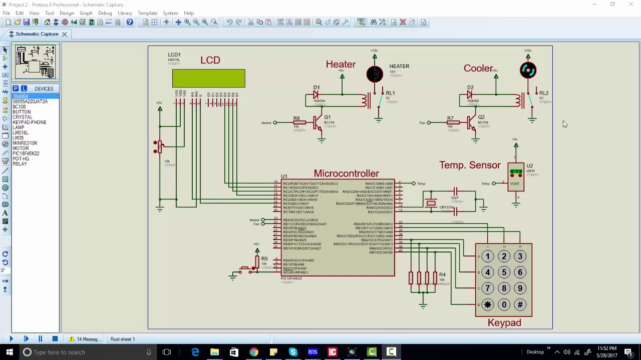 AUTOMATIC TEMPERATURE CONTROLLER USING PIC MICROCONTROLLER