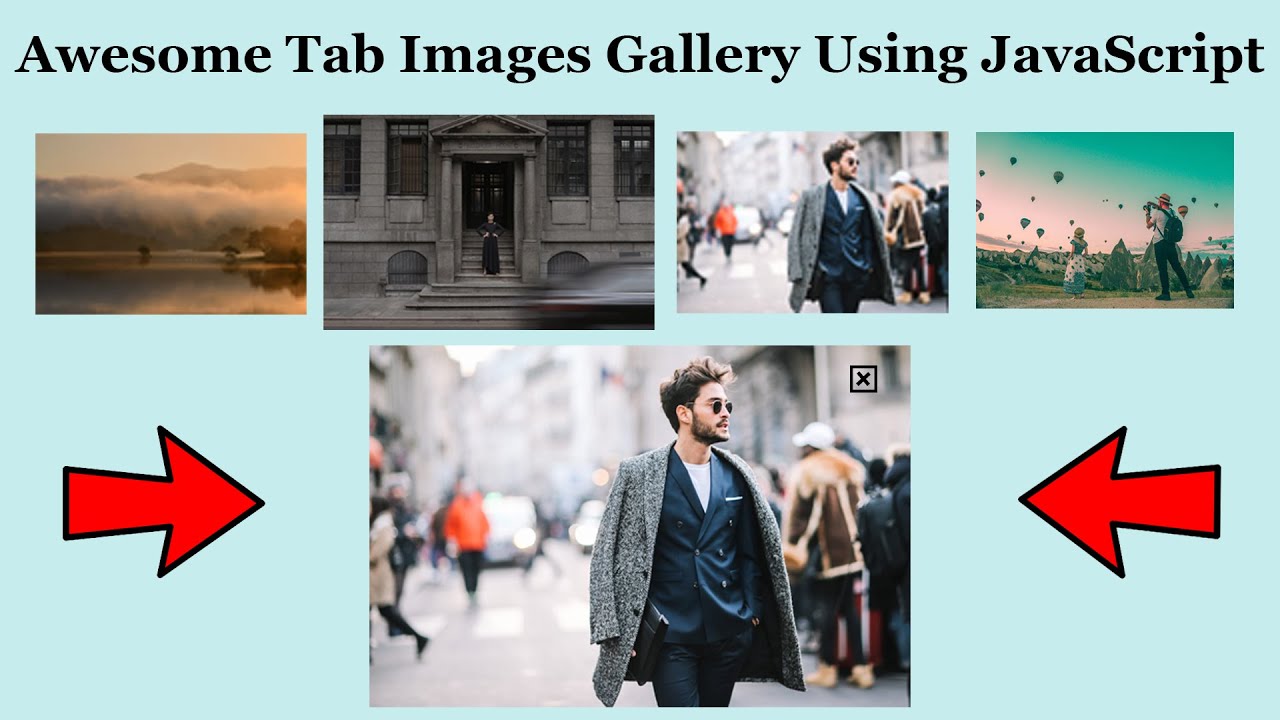 Awesome Tab Images Gallery Using JavaScript