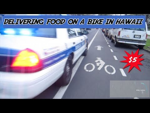 Bicycle Courier: Delivering food for Bite Squad in Hawaii. How much did I make tonight?