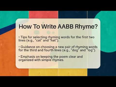 How To Write AABB Rhyme? - The Prose Path