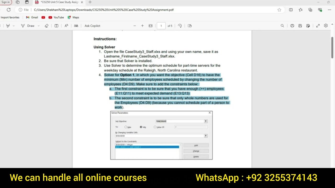 CaseStudy3_Staff | CIS250 Unit 5 Case Study Assignment
