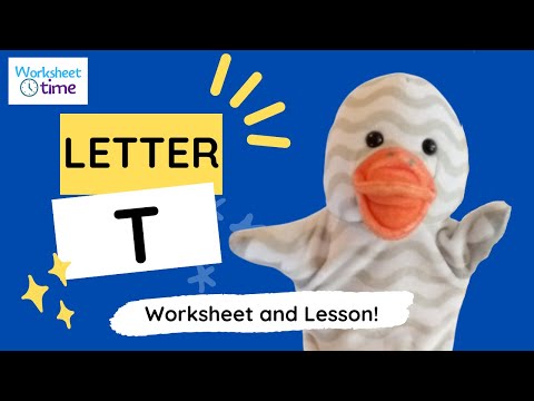 Kids Letter T Alphabet Lesson: Learn the Letter T Shape and Sound for Kindergarten and Preschool