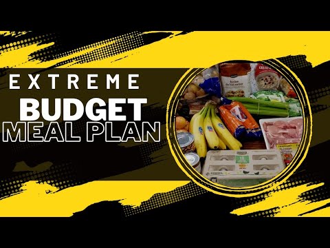 Extreme Budget Meal Plan for Family of 4.