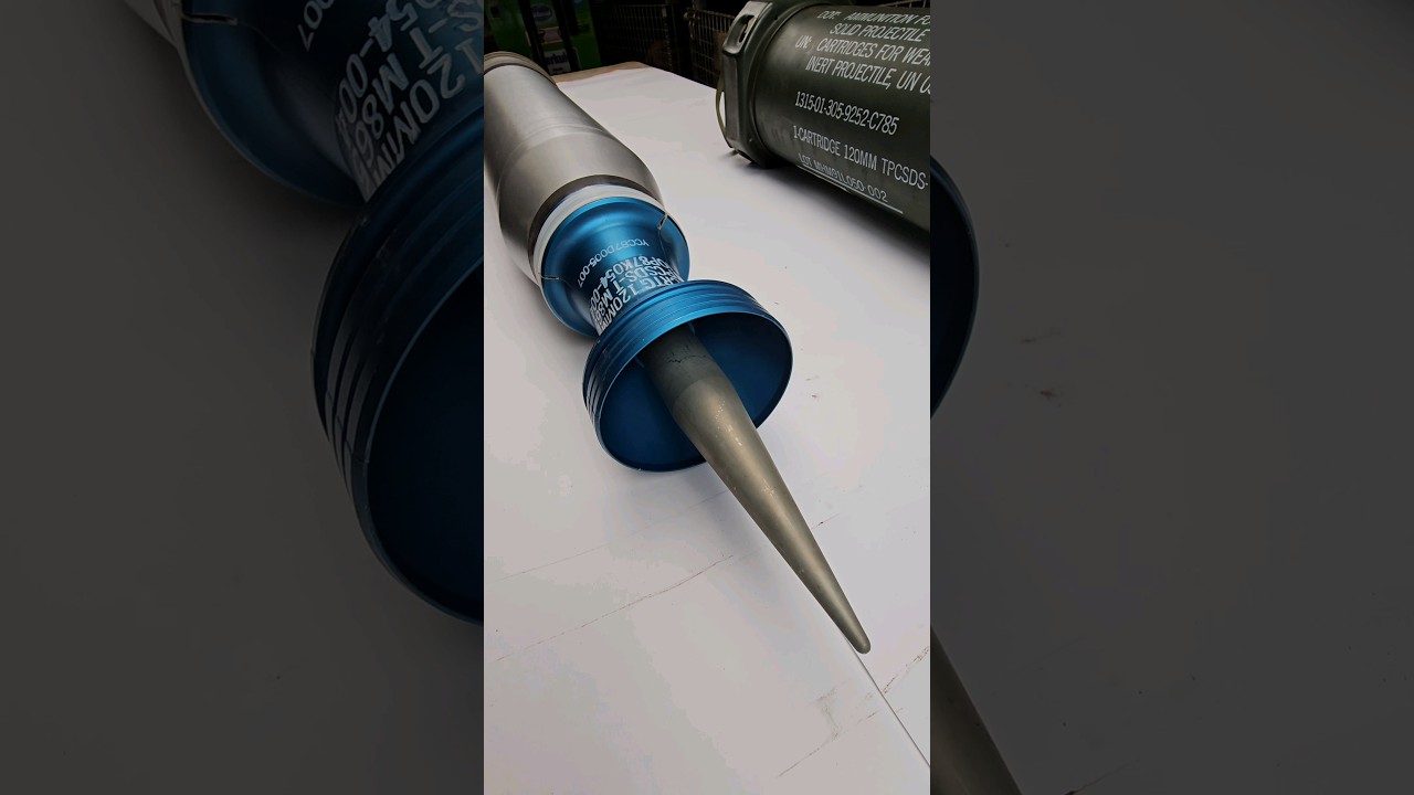 120mm SABOT DART Round for M1A1 Abrams Tank Gun 1 MILE PER SECOND AMMO!! #military #bullet #unboxing