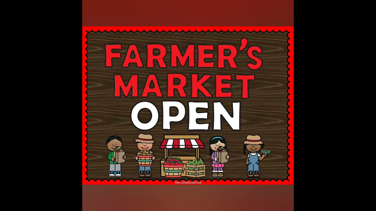 Farmer's Market Dramatic Play - Centers and Coloring Pages