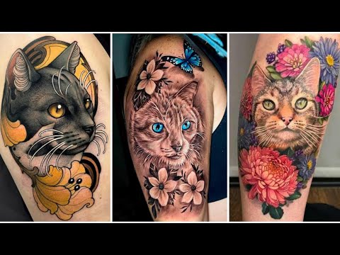 Cute Cat Tattoo Designs For CAT LOVERS | BEST Cat Tattoos | Women's Tattoos 2025!