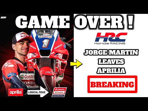 SHOCKING NEWS For JORGE MARTIN LEAVES APRILIA Join Honda HRC Castrol 2026 | MotoGP News 2025