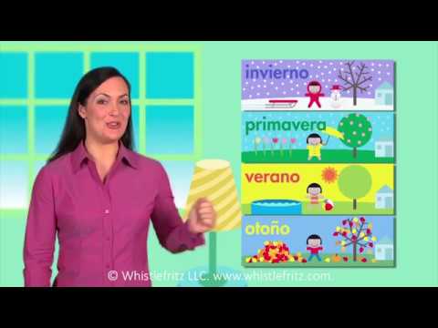 Spanish for Kids: LAS ESTACIONES -- Spanish words for seasons (Whistlefritz)
