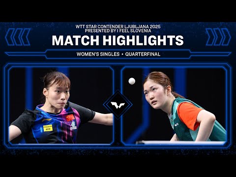 Shi Xunyao vs Miyuu Kihara | WS QF | #WTTLjubljana 2025