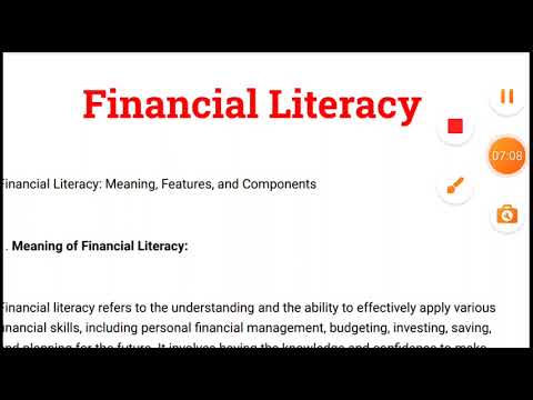 Financial Literacy Bcom 1st semester full explanation in hindi