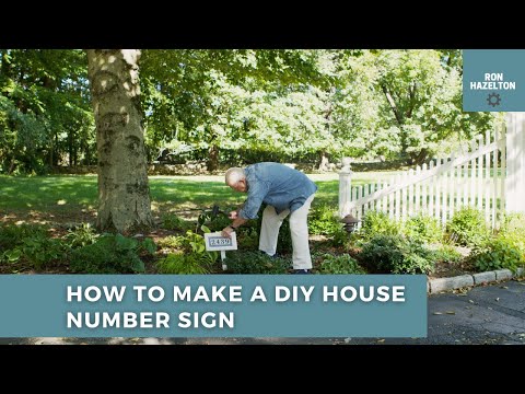 How to Make a DIY House Number Sign