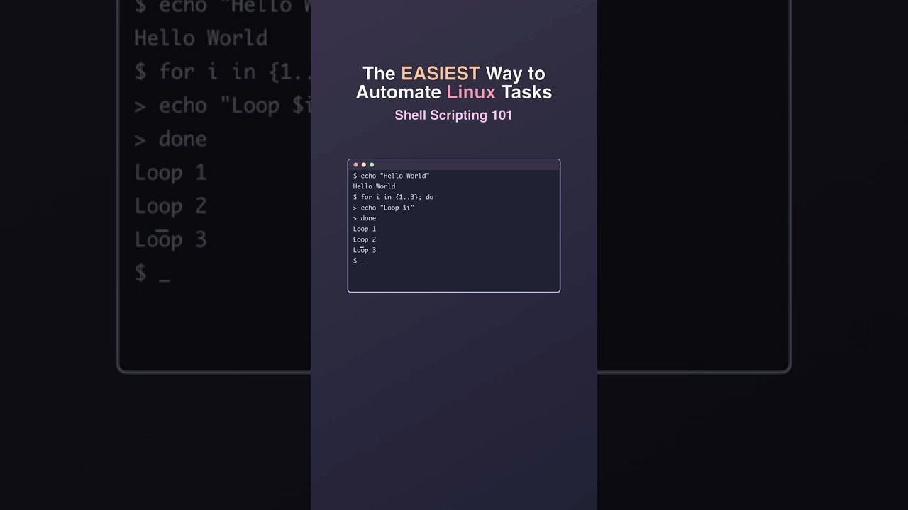 The EASIEST Way to Automate Linux Tasks (Shell Scripting 101)