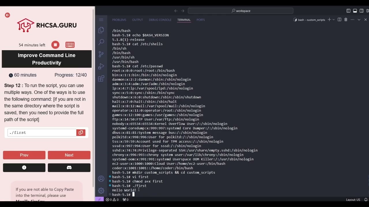 Improve Command Line Productivity | RHCSA GURU
