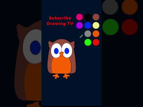 Owl coloring page | made DRAWING TV