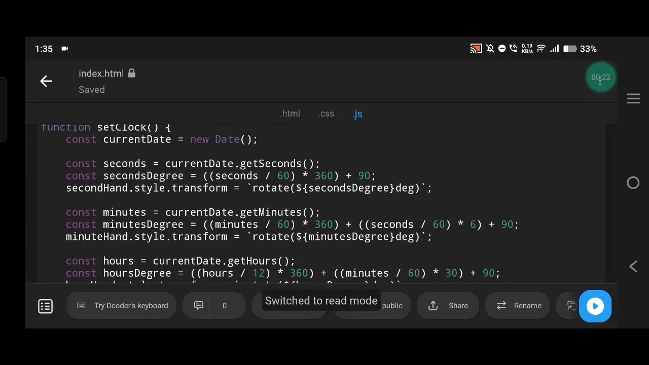 Real-Time Analog Clock using HTML, CSS, and JavaScript | Full Source Code