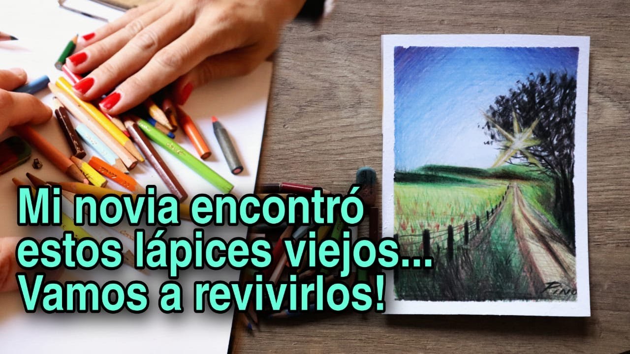 Mira todo lo que podes dibujar con tus lápices de colores viejos! [NARRADO PASO A PASO]