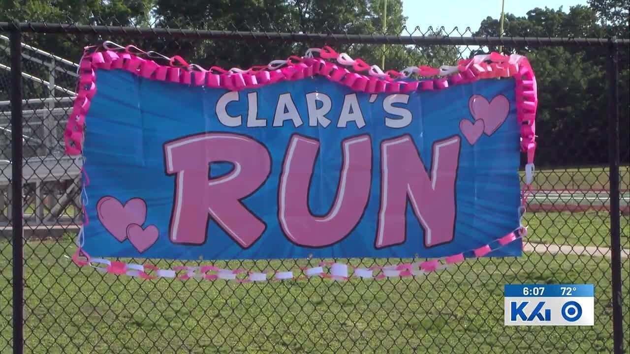 Durant elementary students hold second annual memorial run for  Clara Robinson