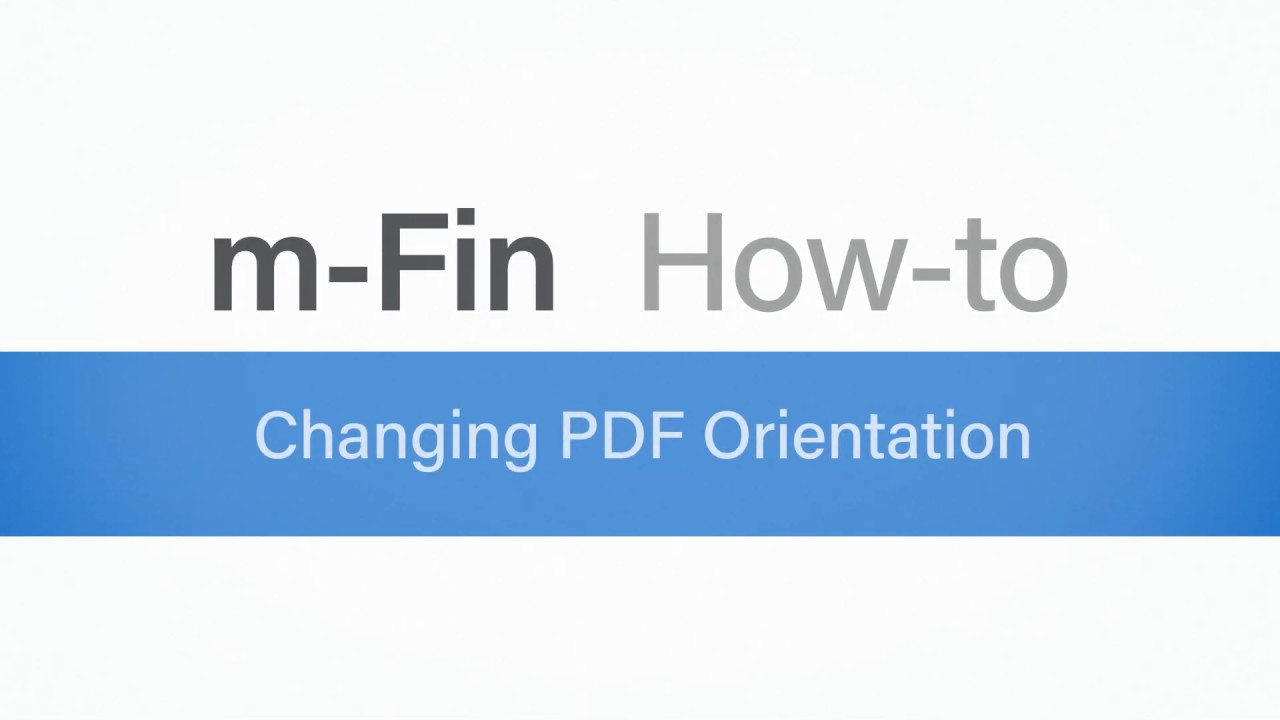 CU-Data:Changing PDF Orientation