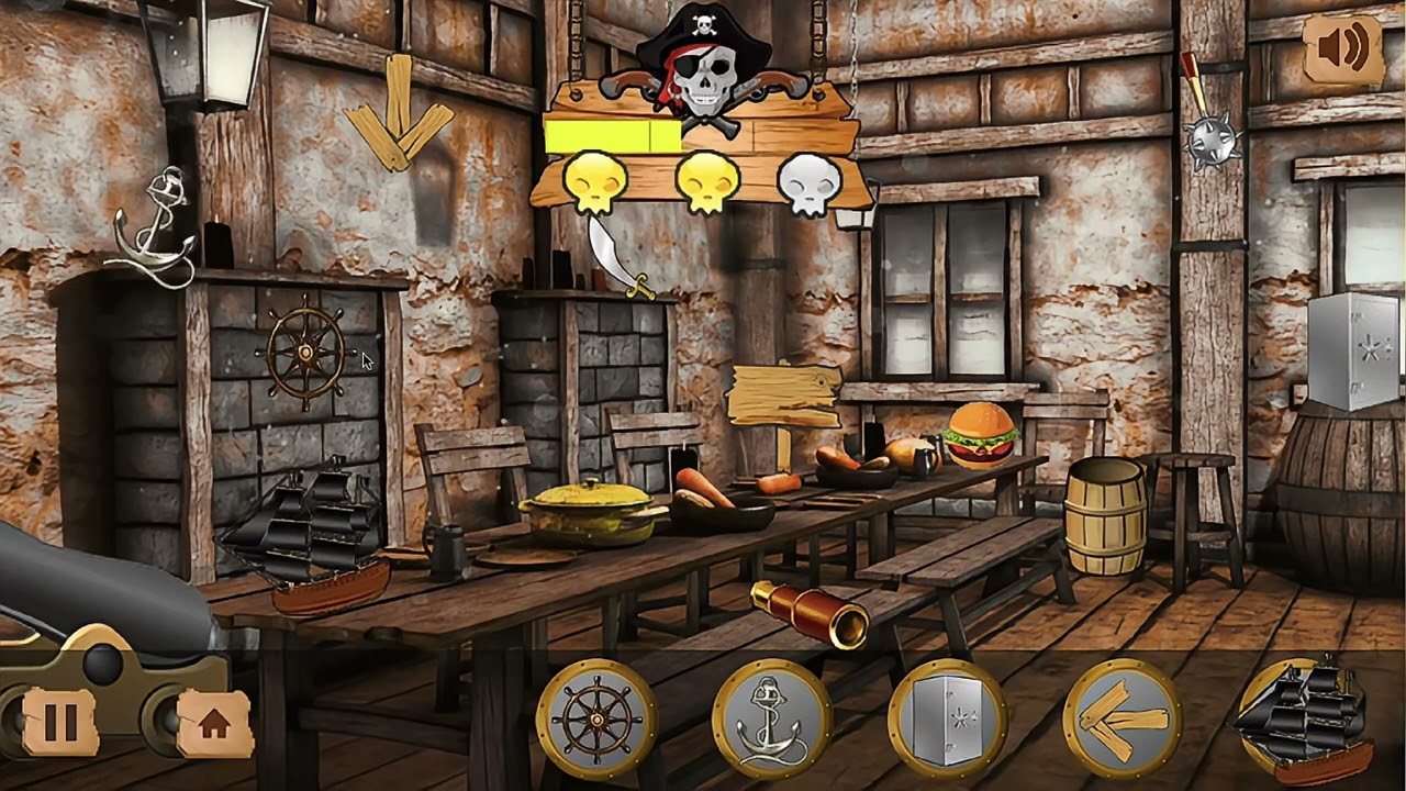 Hidden Objects Pirate Treasure - PunyGame.com