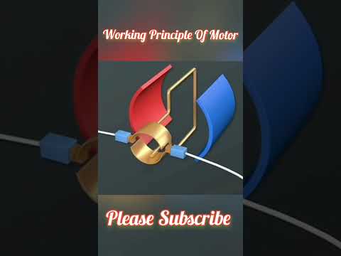 Working Principle Of Motor | Animation #shorts