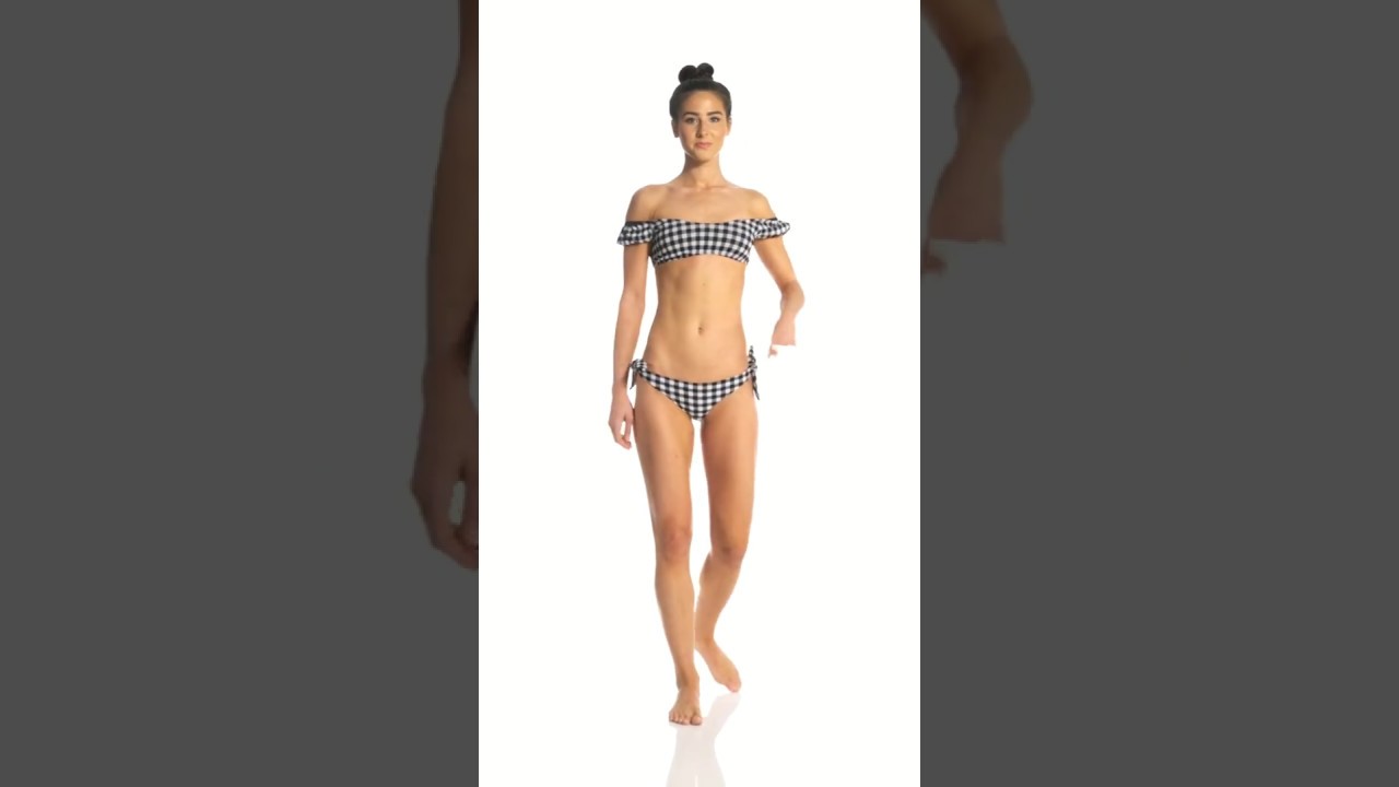 Beach Riot X Stone Cold Fox Emily Off the Shoulder Bikini Top | SwimOutlet.com