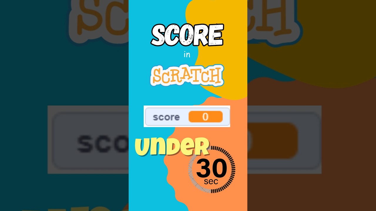 How to add SCORE in SCRATCH #score #gamedev #scratchtutorial