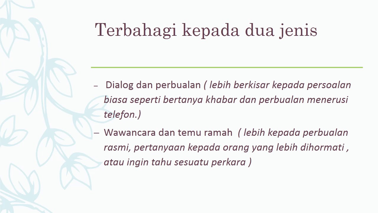 Karangan Jenis Dialog