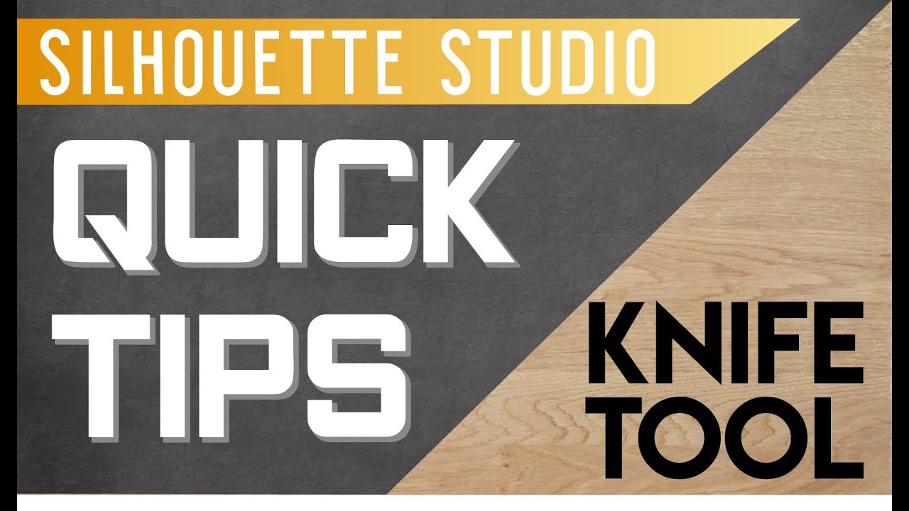 Silhouette Studio Quick Tips - Knife Tool