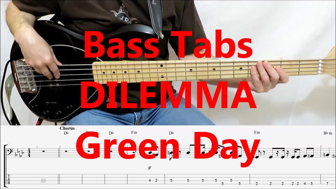 Green Day - Dilemma (BASS COVER TABS)
