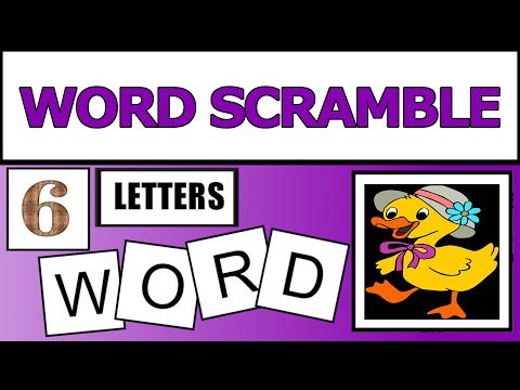 6-Letter Scrambled Words |Jumbled Word Game | Guess the Word Game | Word Scramble | SW Scramble