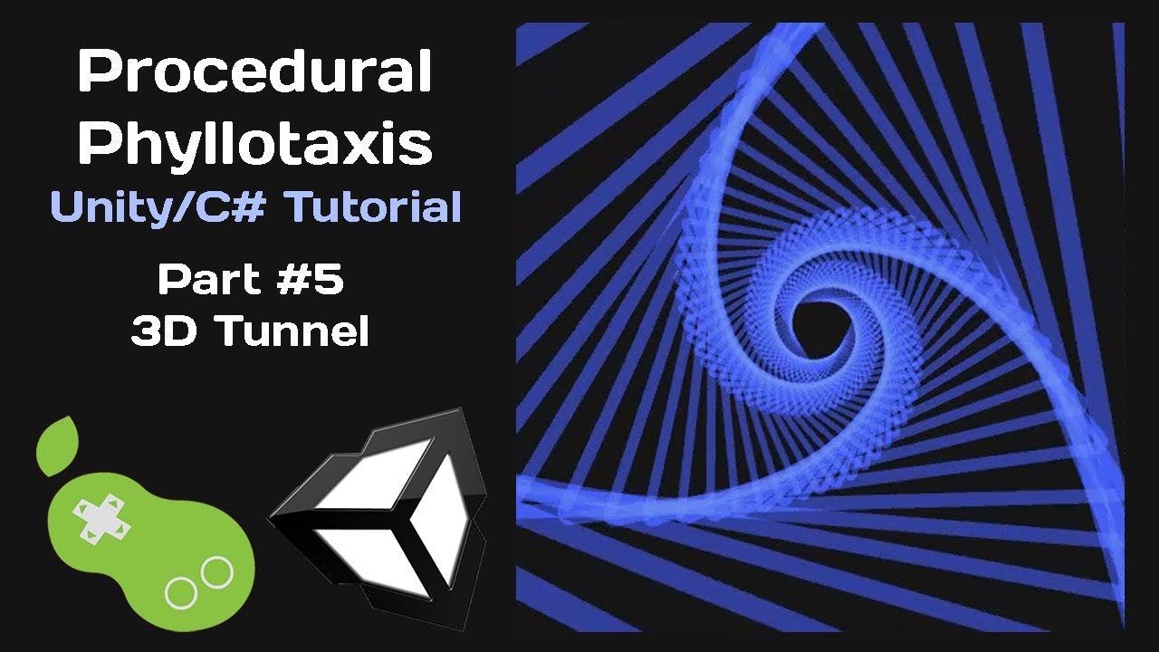Procedural Phyllotaxis - Unity/C# Tutorial [Part 5 - 3D Tunnel]