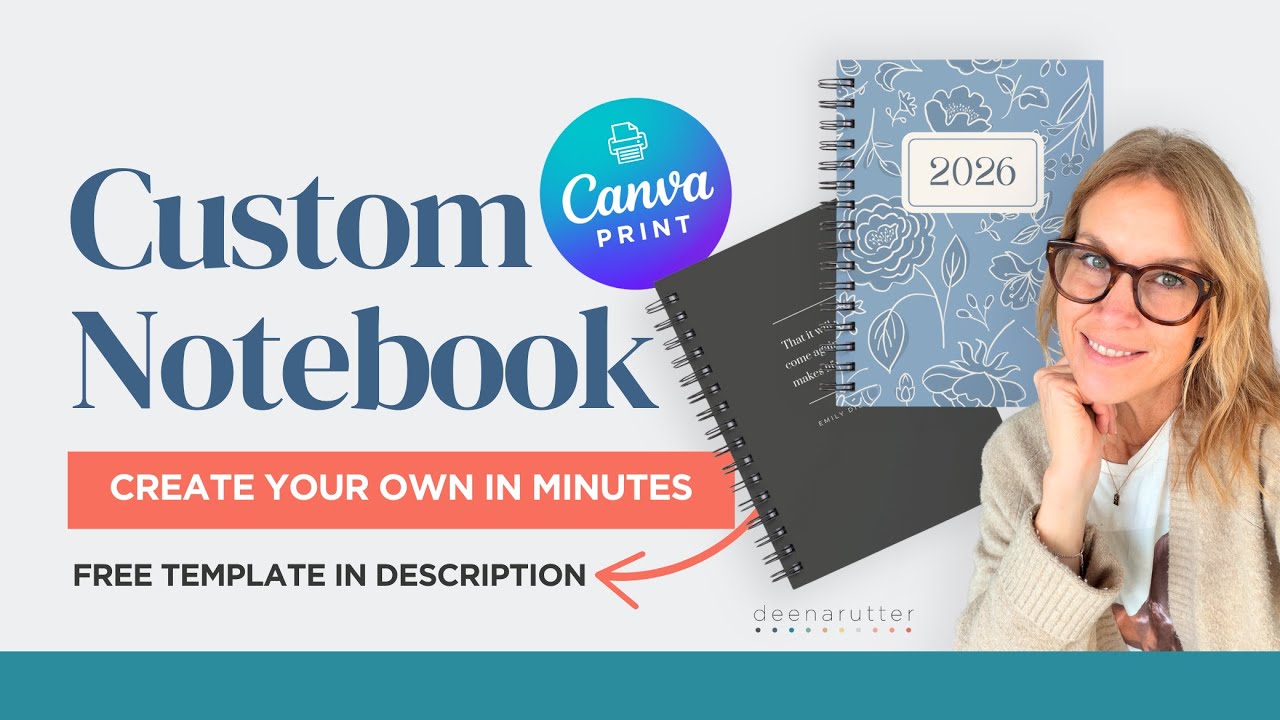 Design a Notebook in Canva (Free Template Included)