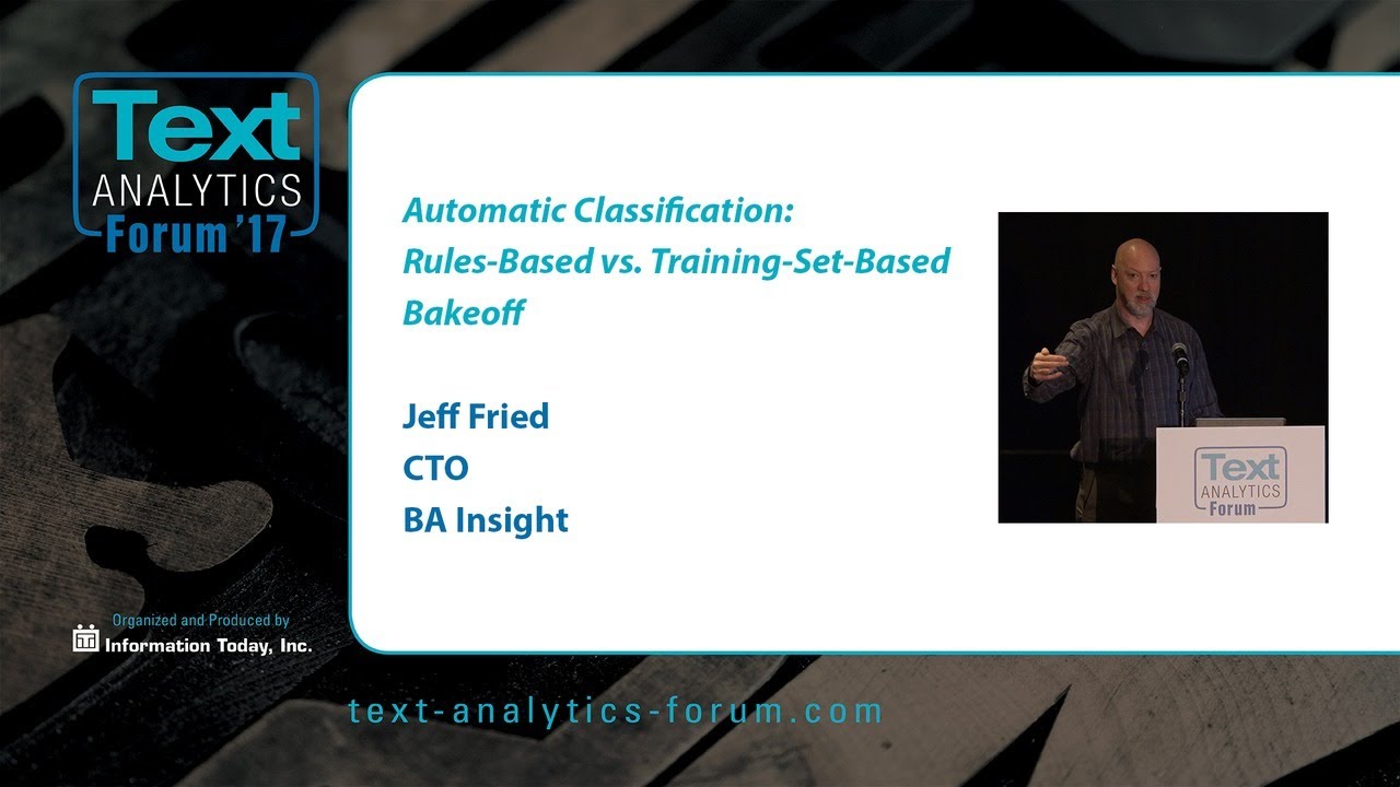 Automatic Classification: Rules-Based vs. Training Set-Based Bakeoff